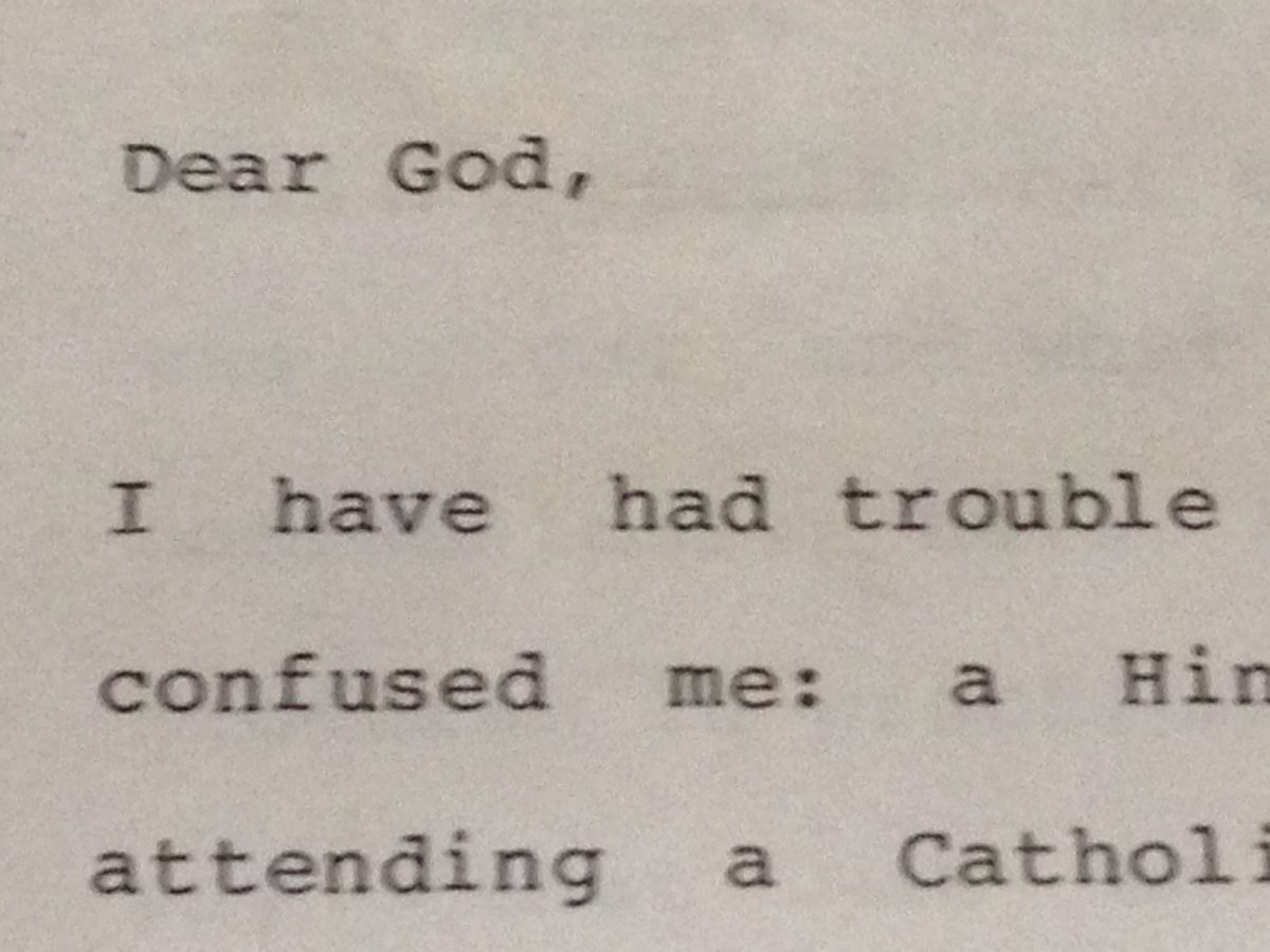 Letter to God - A Sivanandan